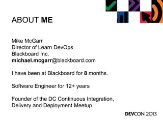 Infrastructure as Code (BBWorld/DevCon13) | PPT