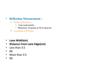 Benkelman beam deflection studies | PPTX