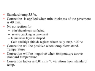 Benkelman beam deflection studies | PPTX