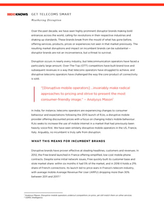 GET TELECOMS SMART - Weathering Disruption | PDF