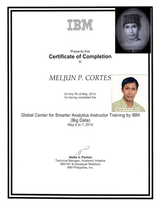 IBM training_certificate_big_data | PDF