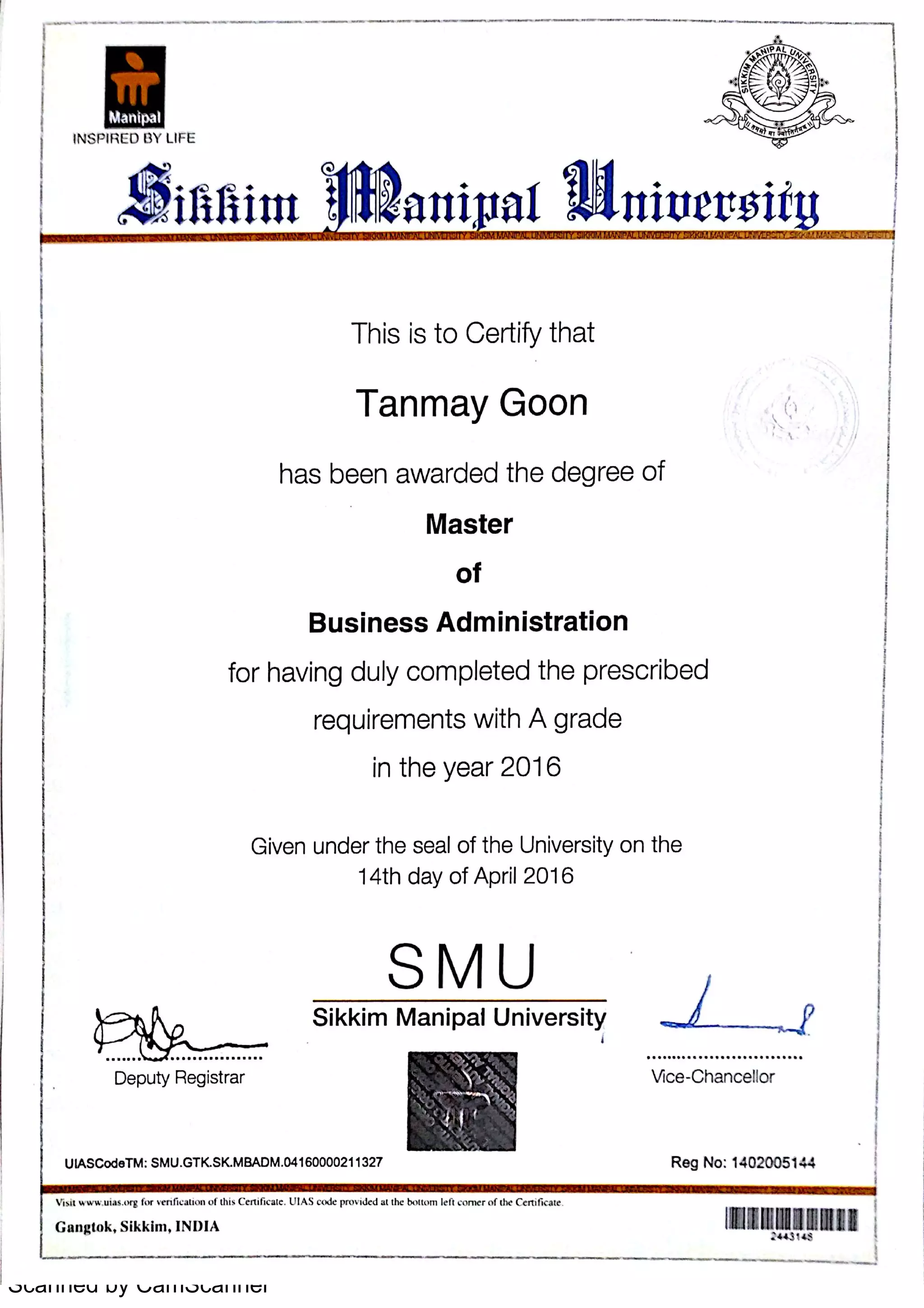 What Is Mba Certificate