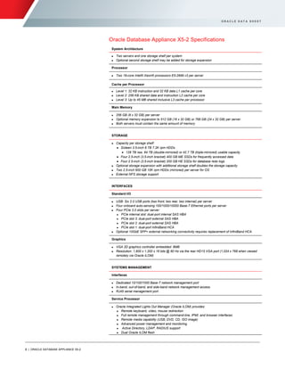 oda-x5-2-DATA SHEET | PDF | Databases | Computer Software and Applications
