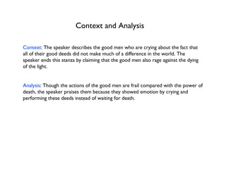 BBecker Poetry Analysis | PPT | Poetry | Books and Literature