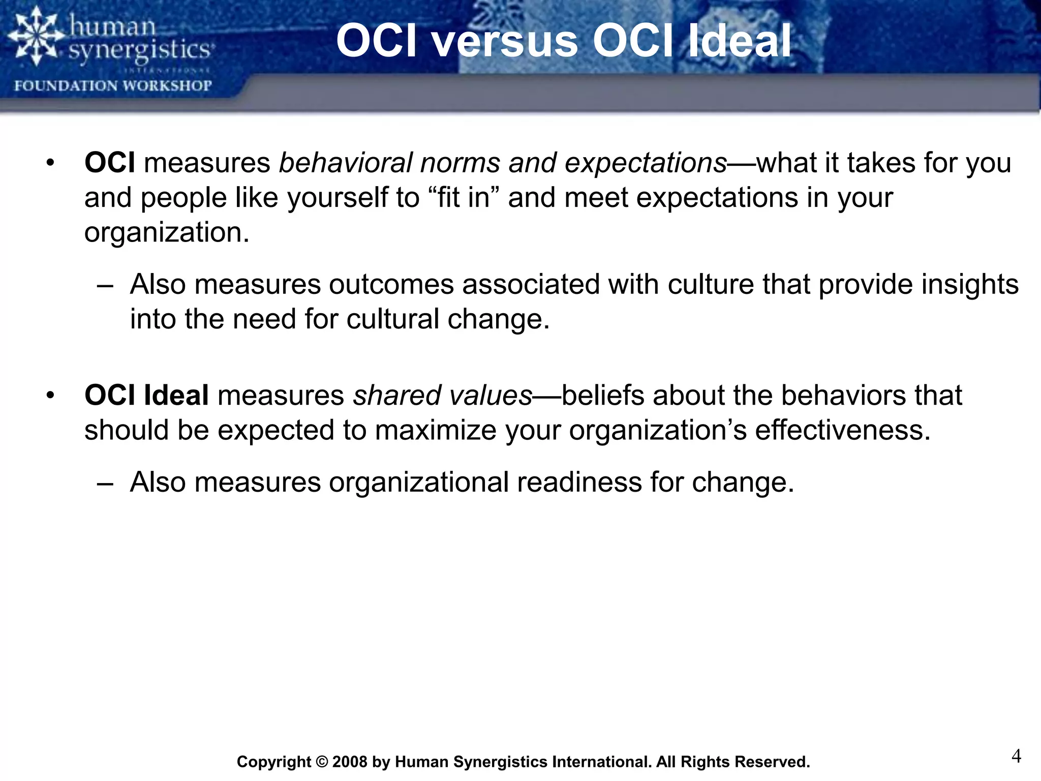 OCI Presentation | PPT