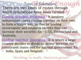 FEDERALISM | PPTX