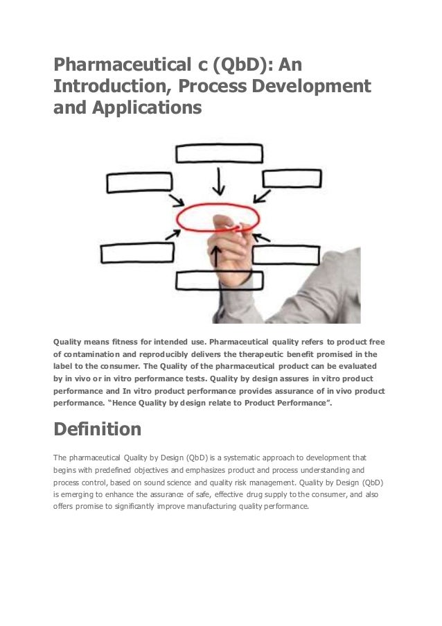 PharmaceuticalQuality by Design (QbD) An Introduction Process Devel…