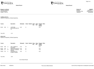 Meaghan Mueller - Unofficial Transcript | PDF