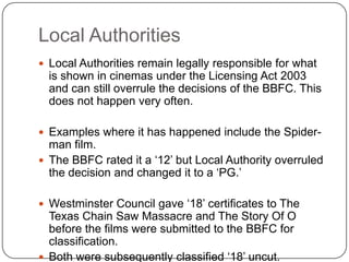 BBFC | PPTX | Movies | Entertainment