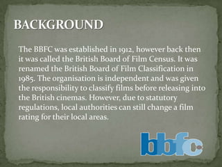 The British Board of Film Classification | PPT