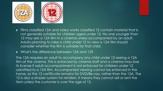 BBFC Guideline Classification | PPT