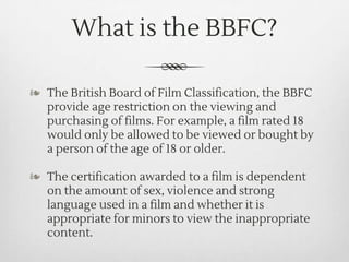 BBFC | PPTX | Entertainment