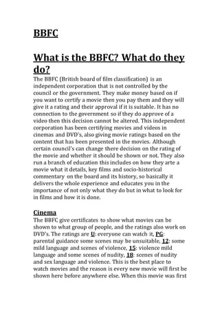 The BBFC | PDF