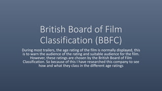 British Board of Film Classification | PPTX