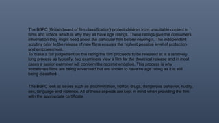 British Board of Film Classification | PPTX