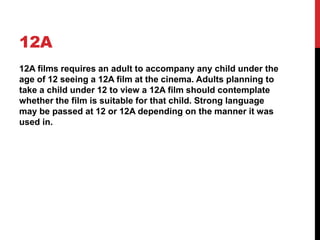 Bbfc age ratings (1) | PPT