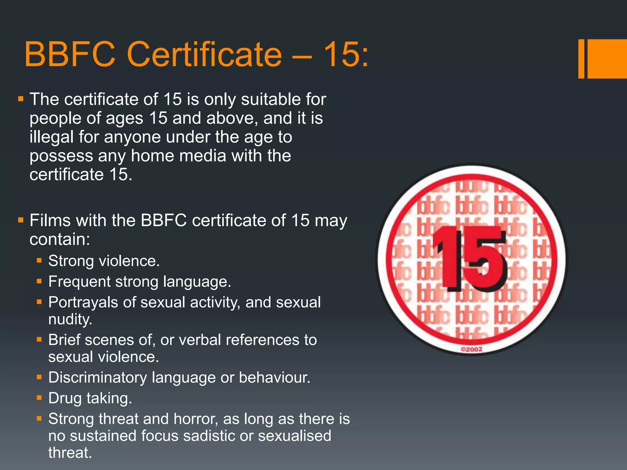 BBFC Certification Research | PPTX