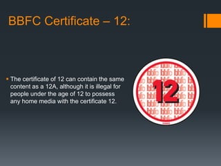 BBFC Certification Research | PPTX