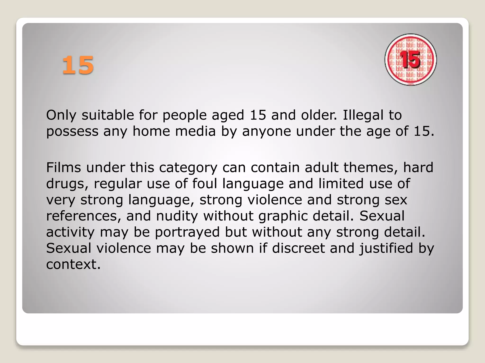 Bbfc certification research | PPT | Free Download