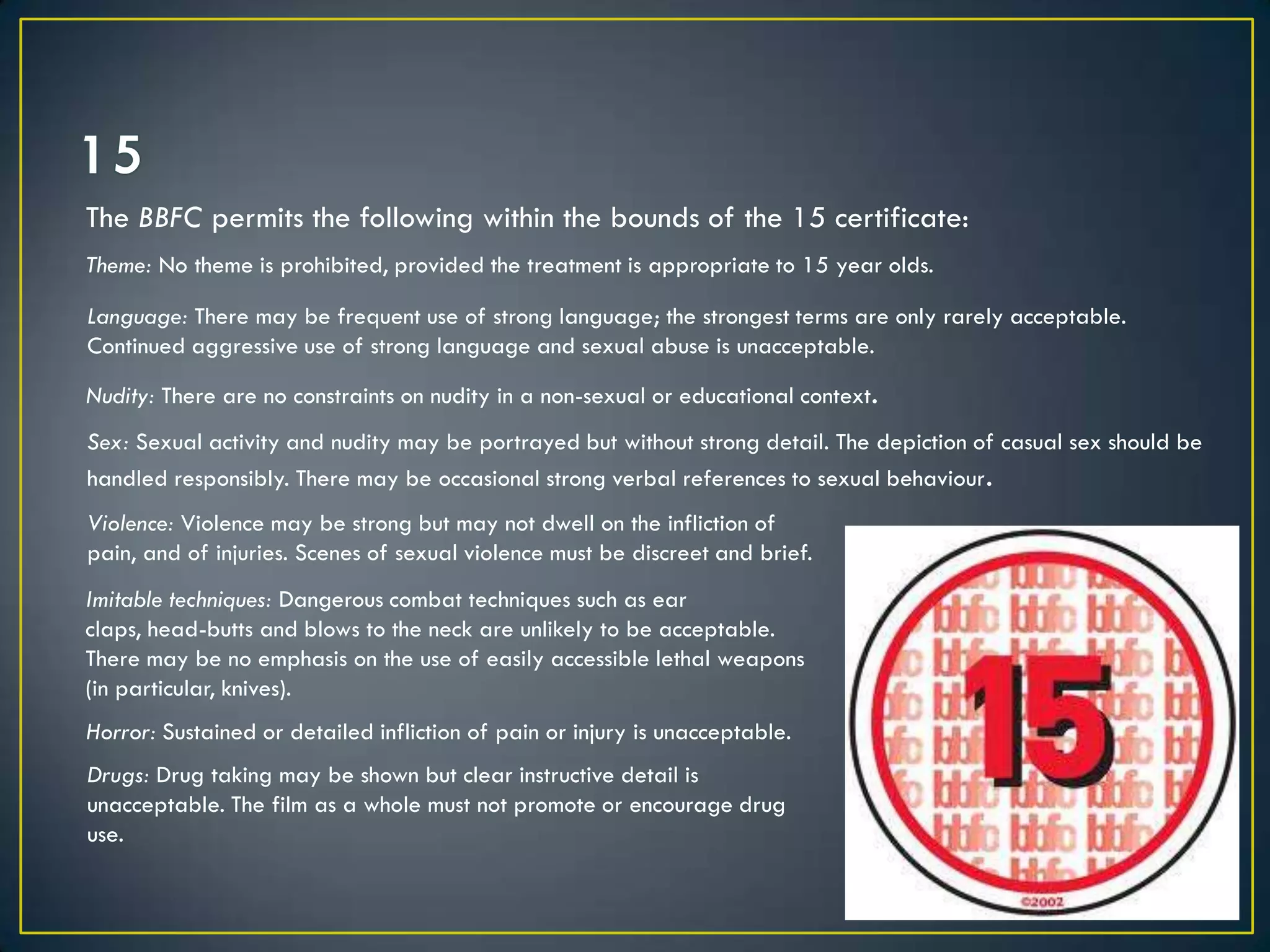 Bbfc classification | PPTX