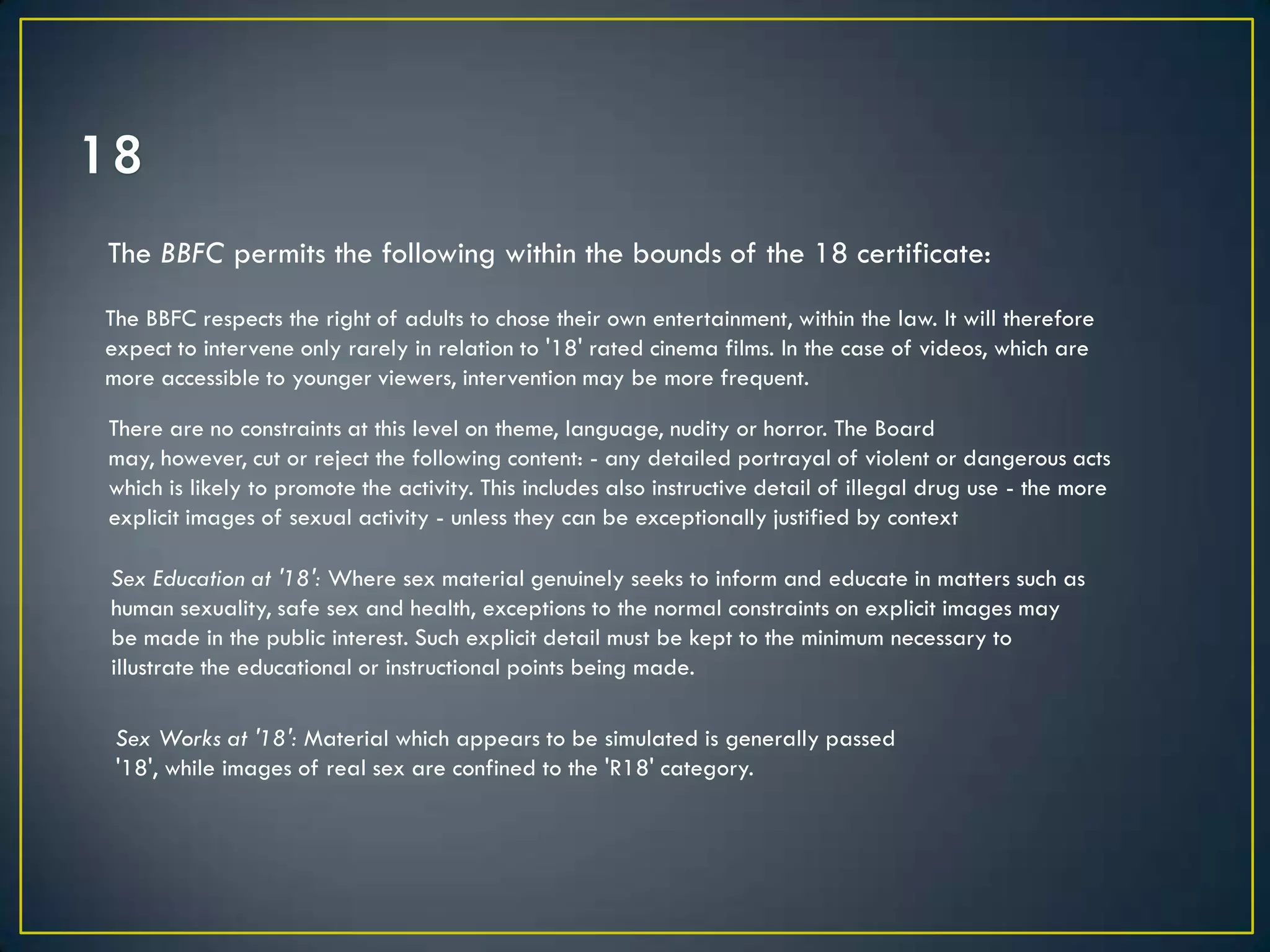 Bbfc classification | PPTX