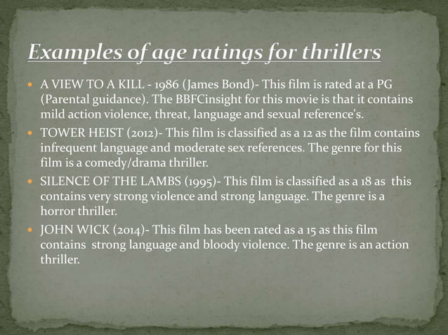 Bbfc classifications research | PPTX