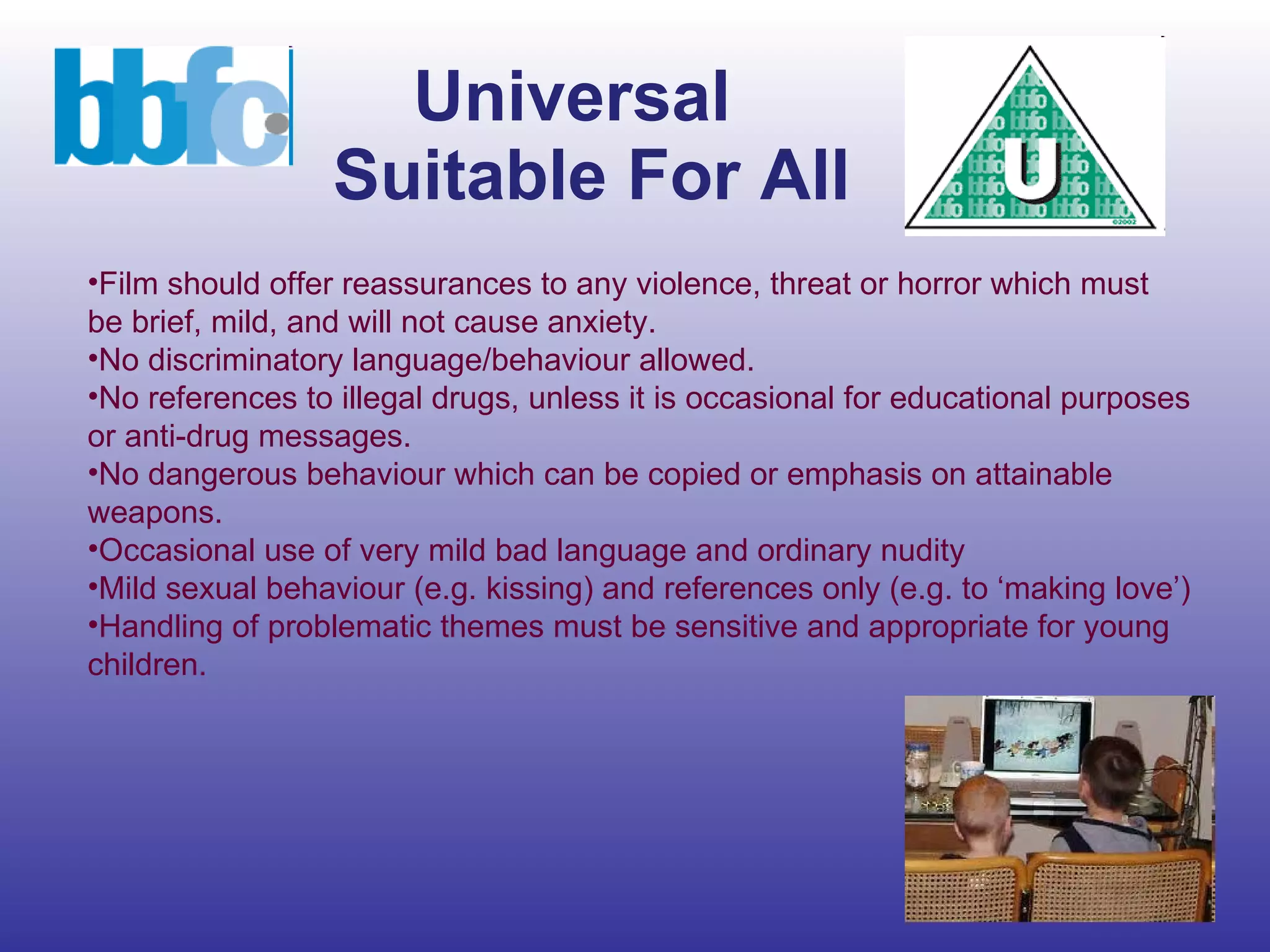 BBFC film classification guidelines | PPT