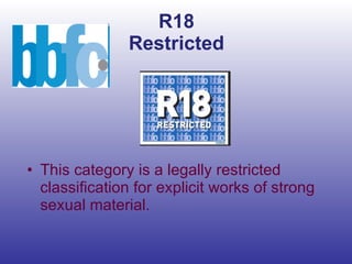 BBFC film classification guidelines | PPT