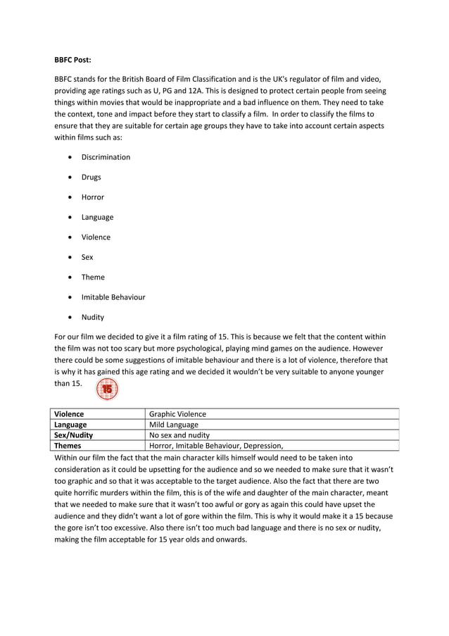BBFC | PDF