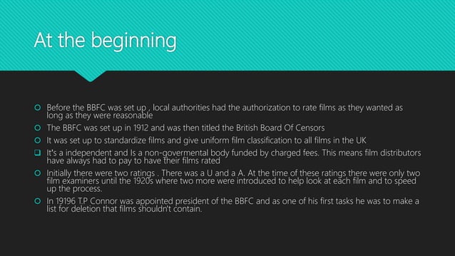 BBFC Pre-1960s | PPTX