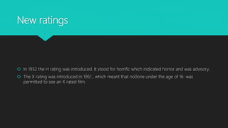 BBFC Pre-1960s | PPTX