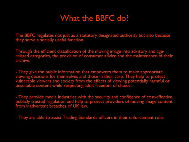 BBFC Presentation | PPT