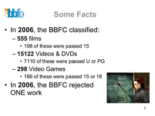 BBFC Presentation 2007 | PPT