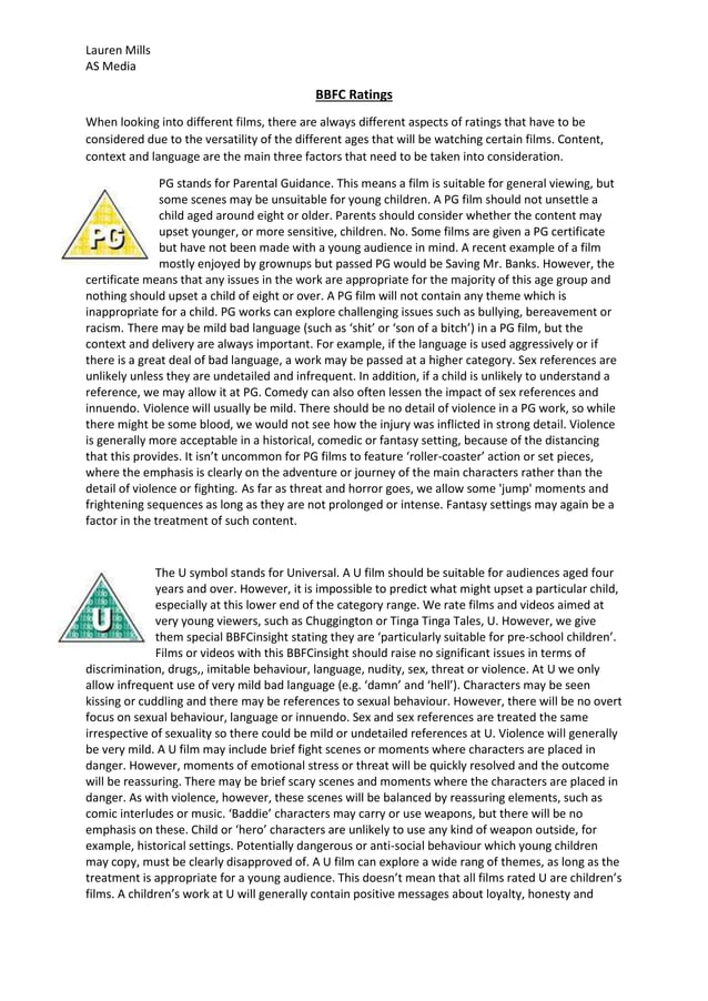 Bbfc ratings | DOCX | Sexual Conditions | Sexual Health