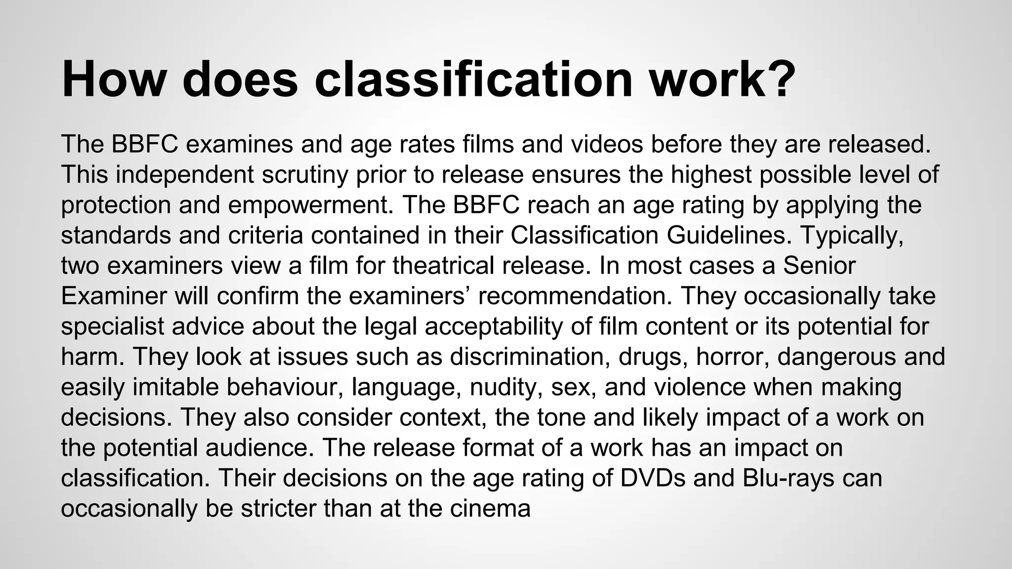 Bbfc research | PPT