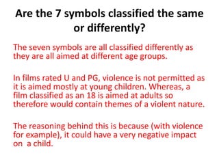 Bbfc & understanding of film rating | PPT
