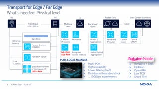Edge / Far Edge: Convergent Access & Transport Infrastructure | PPT
