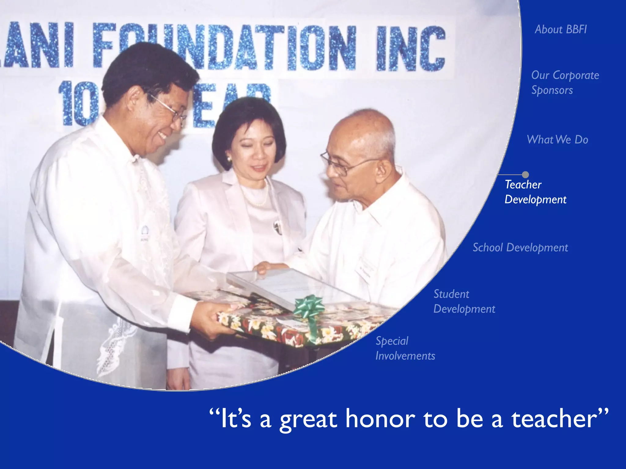 Bato Balani Foundation Corporate Presentation | PDF
