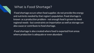 BB food shortage | PPT