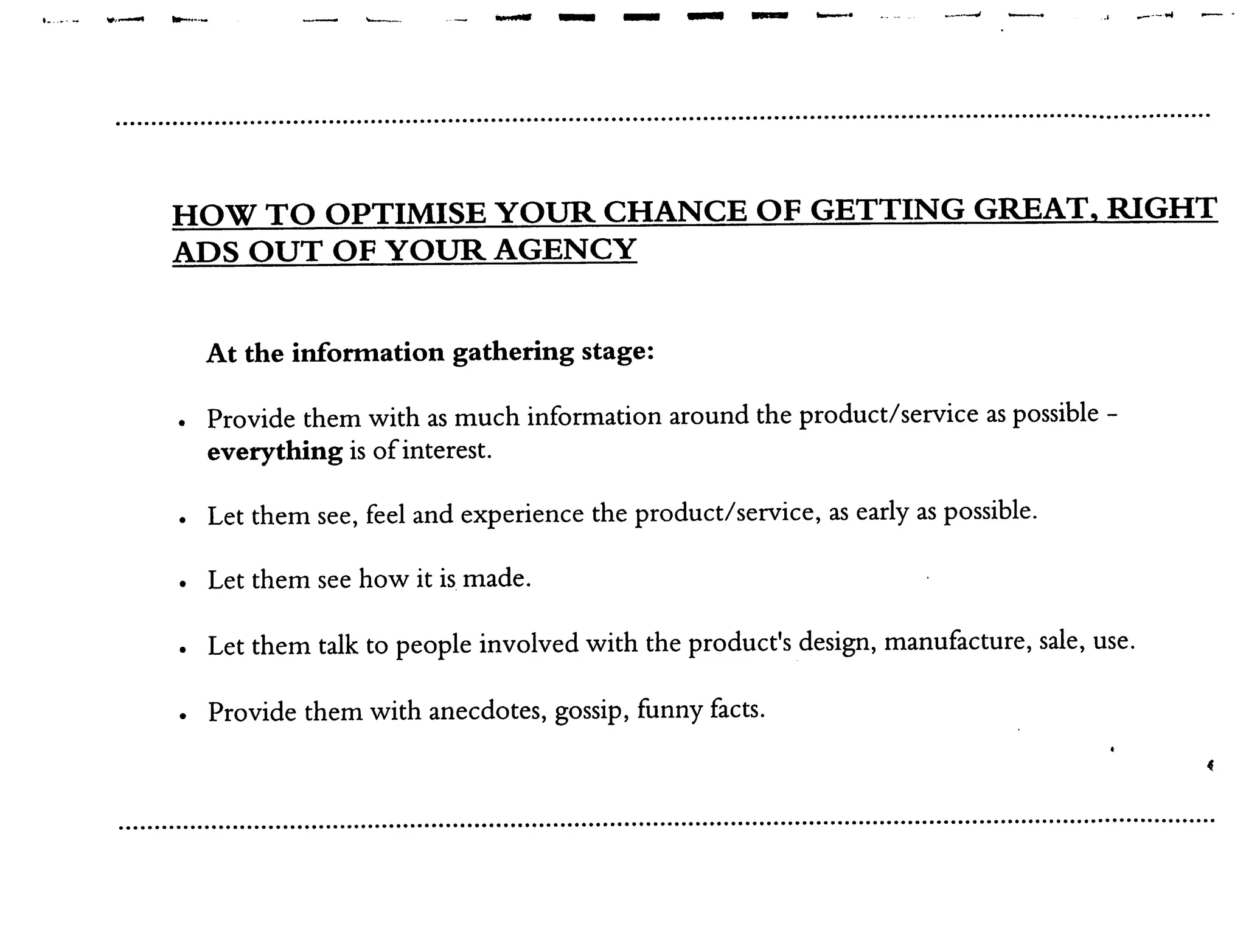 Bbh creative brief doc | PDF