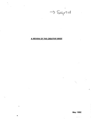 Bbh creative brief doc | PDF