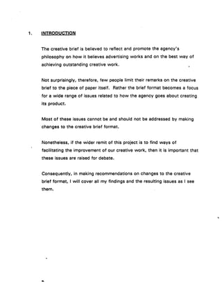 Bbh creative brief doc | PDF