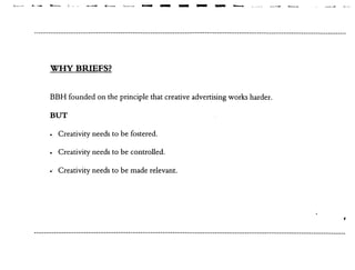 Bbh creative brief doc another | PDF