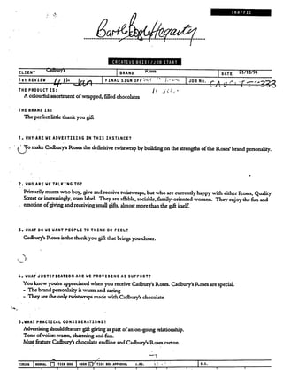 Bbh creative brief doc emma cookson | PDF