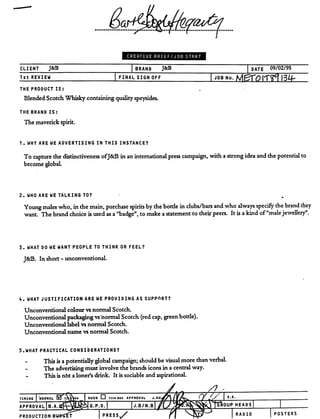 Bbh creative brief doc emma cookson | PDF