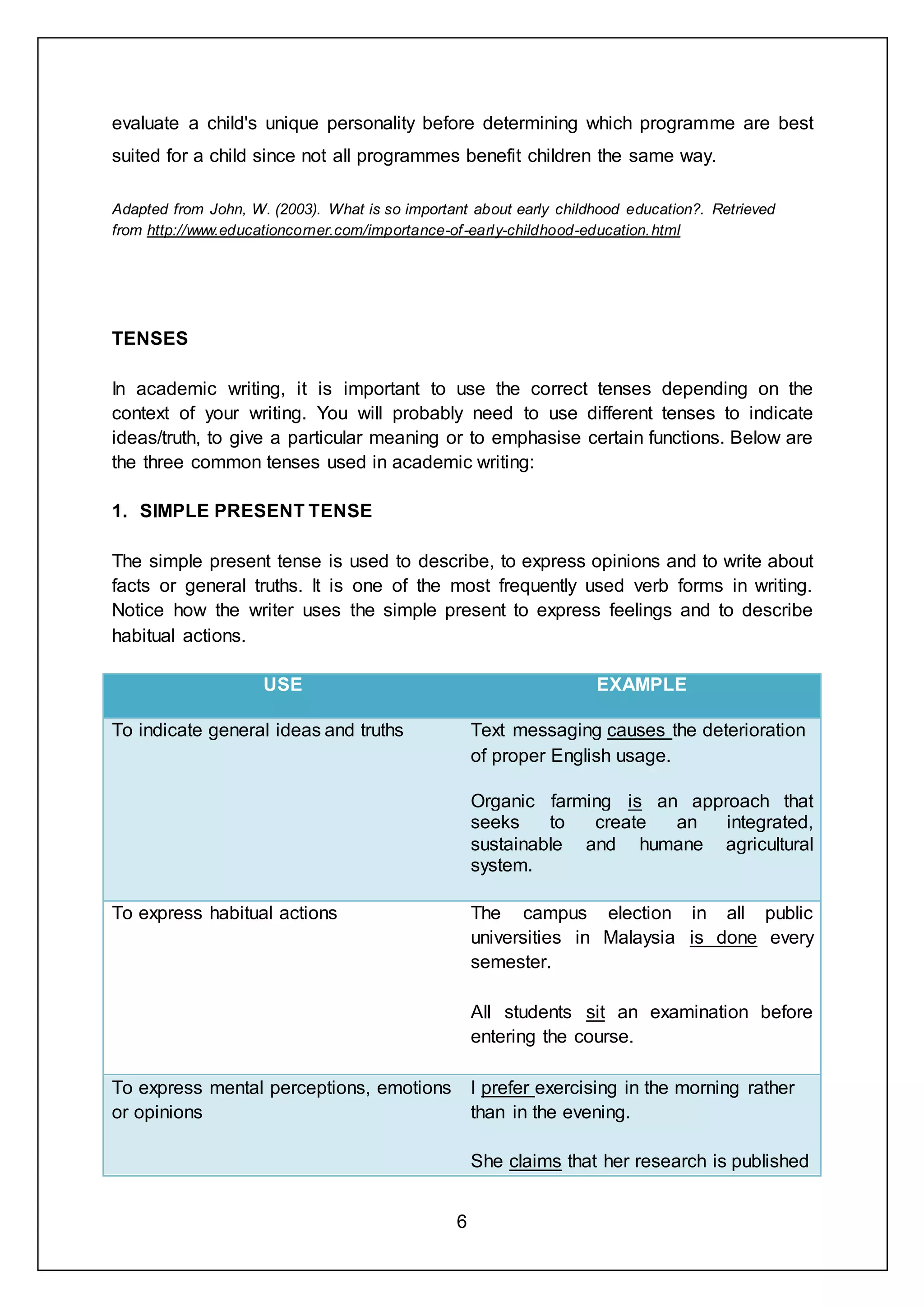 sentence error (sva) & tenses | DOCX