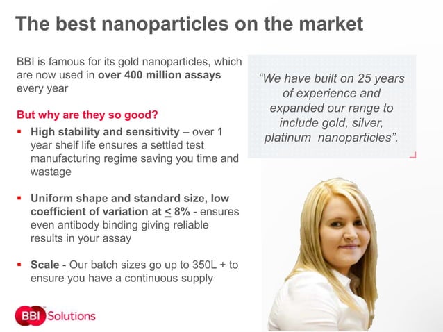 BBI Solutions - Nanoparticles | PPTX | Chemistry | Science