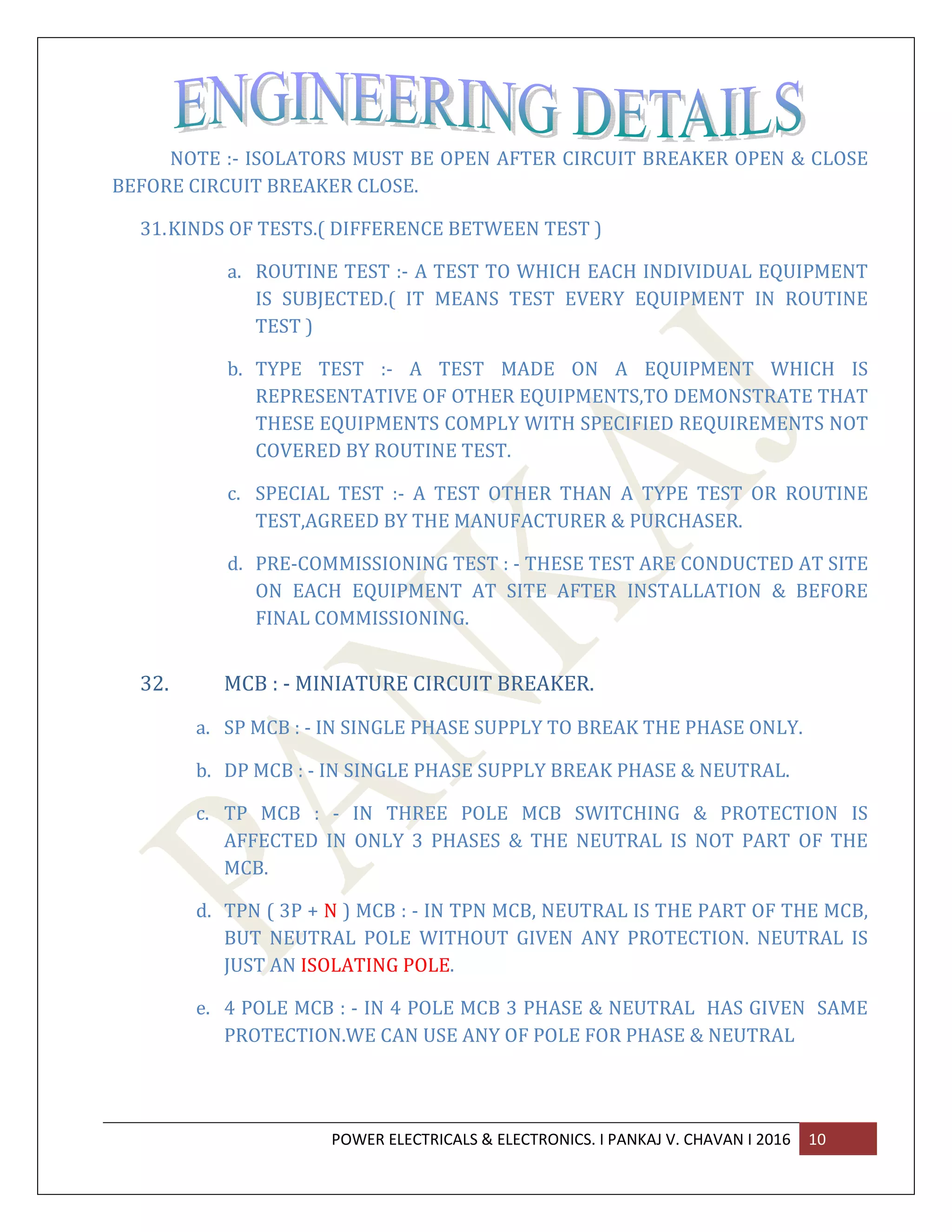 Electrical Design calculations | PDF