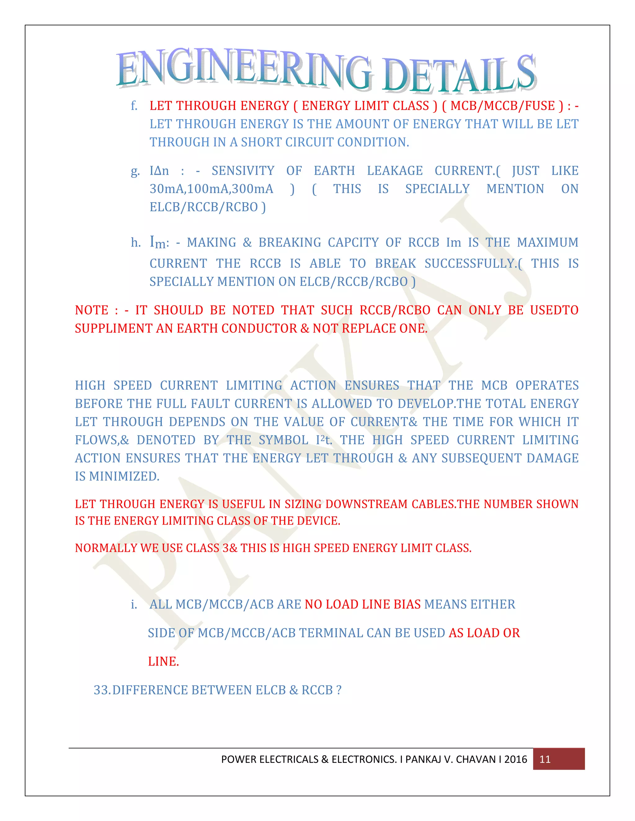 Electrical Design calculations | PDF