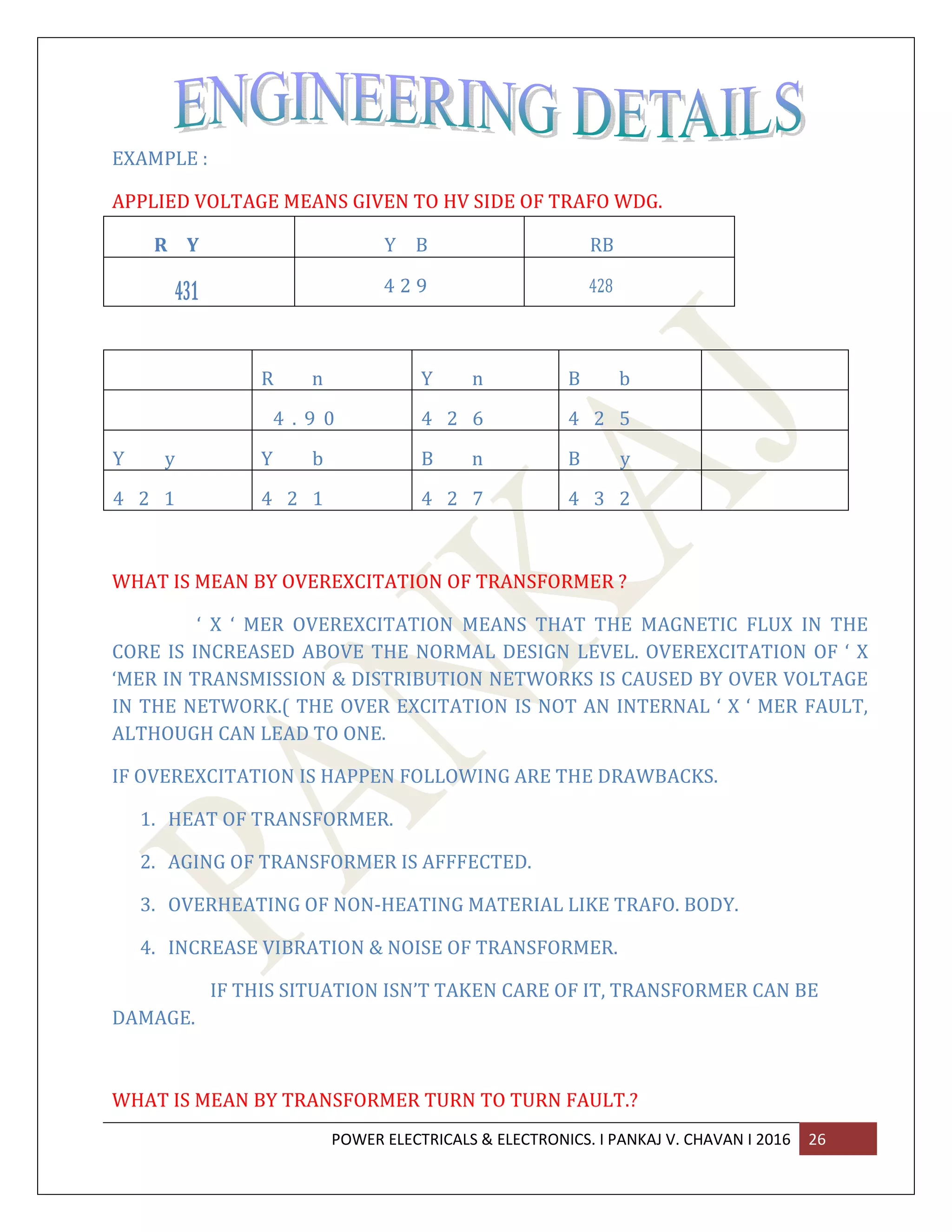 Electrical Design calculations | PDF